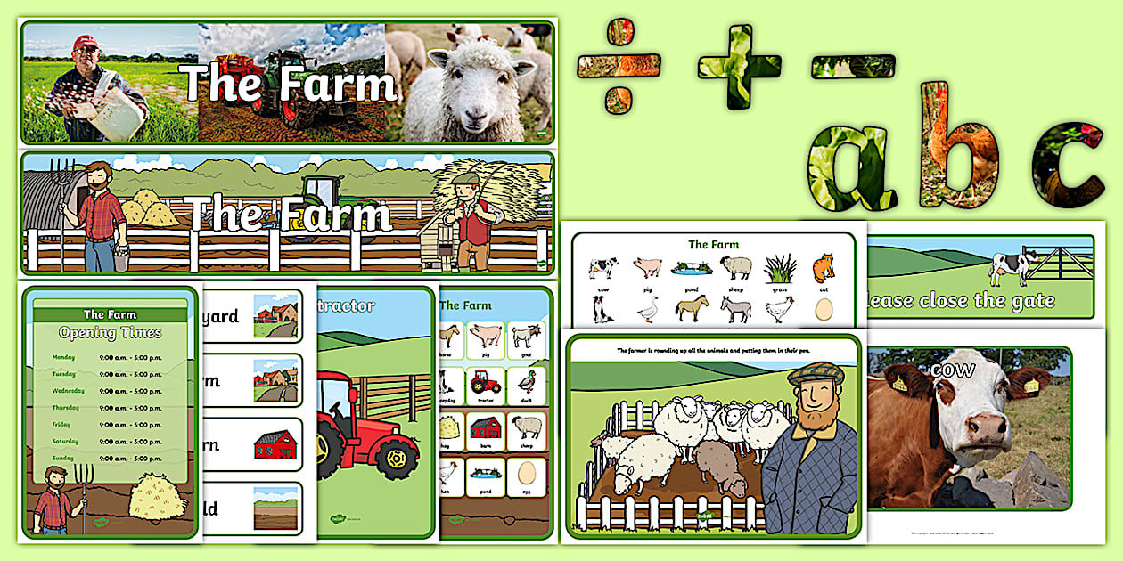 The Farm Aistear Display Pack (teacher made) - Twinkl