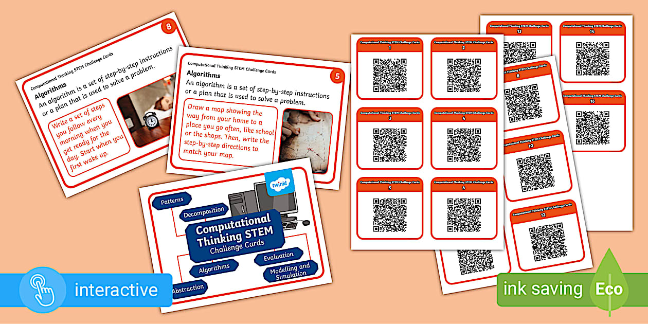 Computational Thinking STEM Challenge Cards | Digital Skills Computational Thinking STEM Challenge Cards | Digital Skills