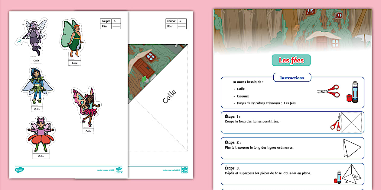 Création de triarama : Les fées (teacher made) - Twinkl