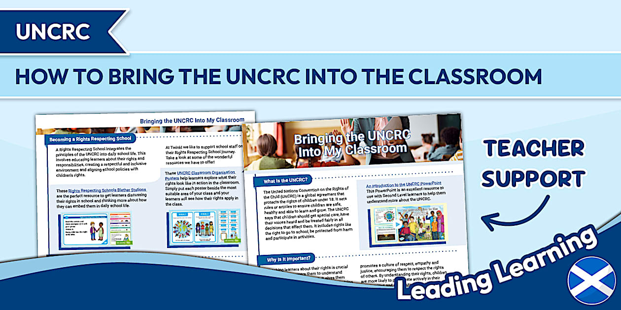 UNCRC Support Guide | Twinkl Resources