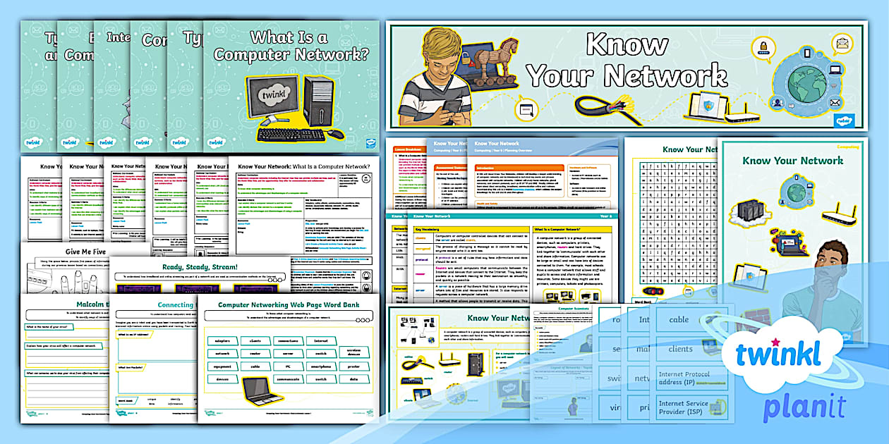 Year 6 Computer Network Unit - Computing KS2 (teacher made)