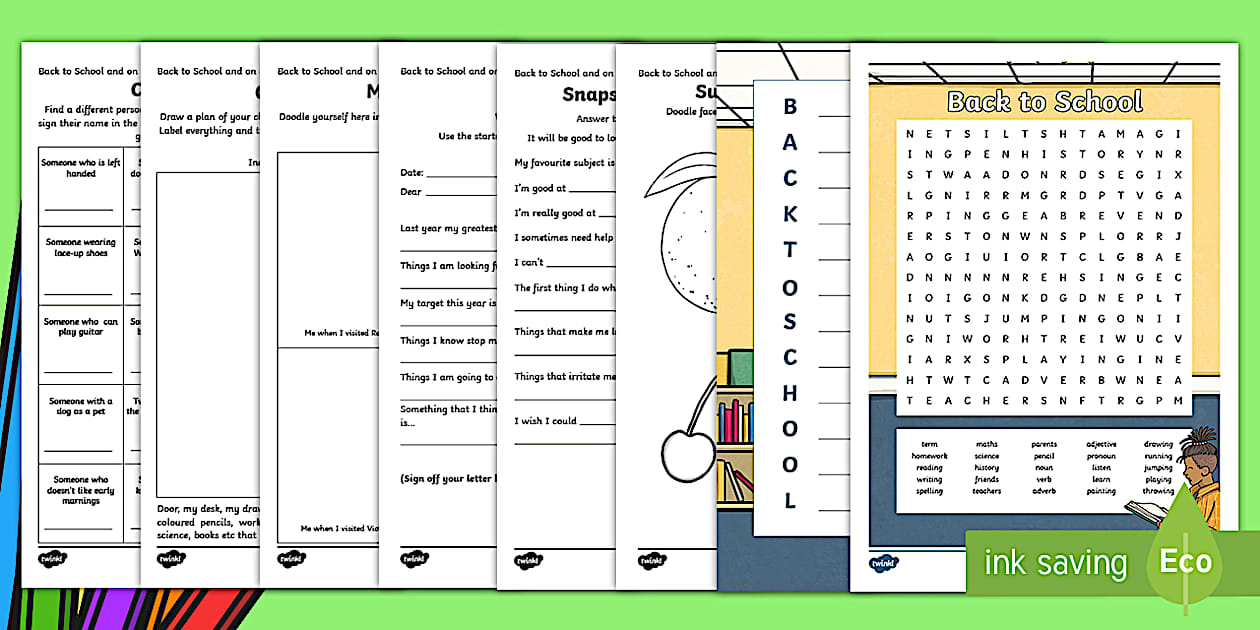 First Week Back Writing Activities KS2 - Primary Resources