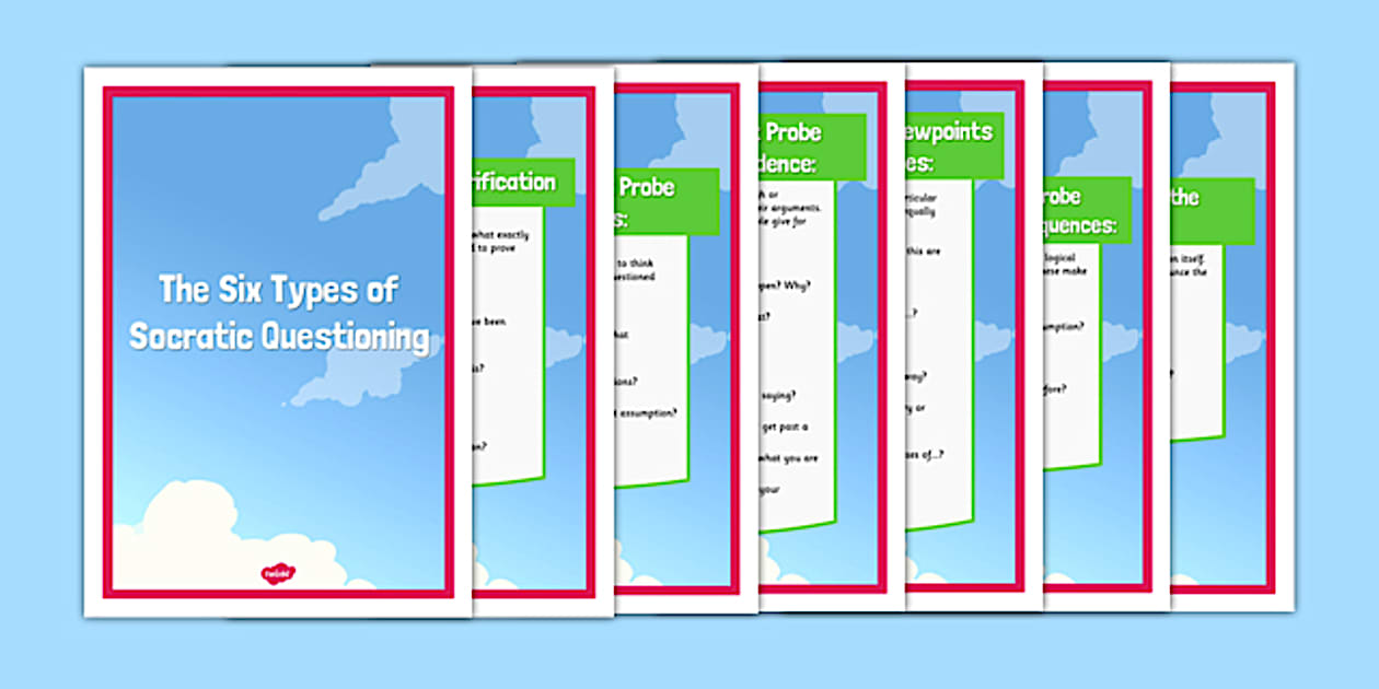 Socratic Questioning Types Posters (professor feito)