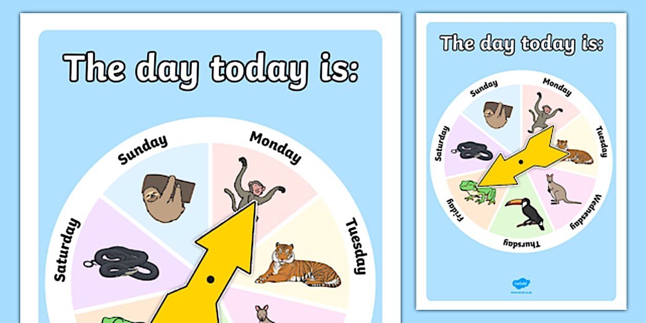 The Day Today Display Chart (teacher made) - Twinkl