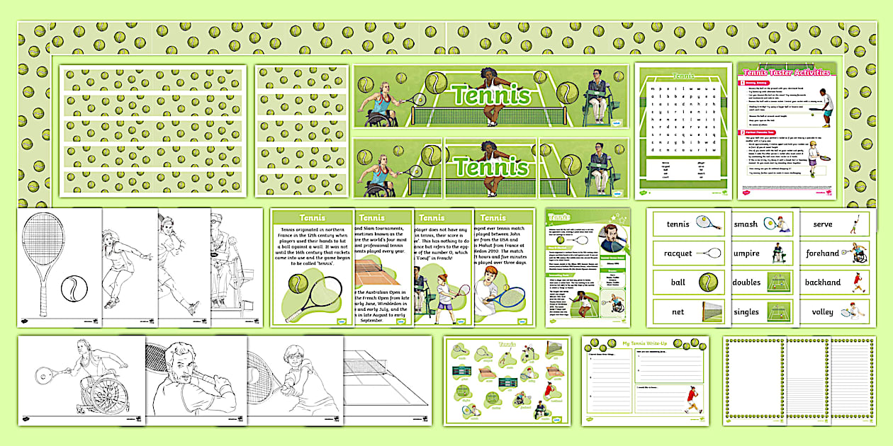 Tennis Resource Pack - Tennis - Olympics - Olympic sports