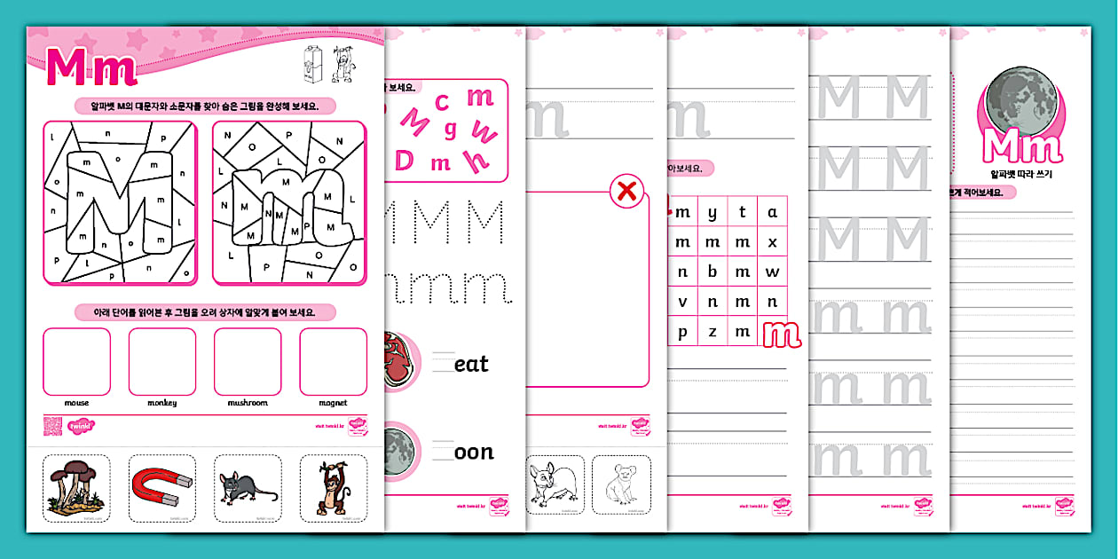 M 알파벳 완전 정복 Learning Letter Lab for M - Twinkl