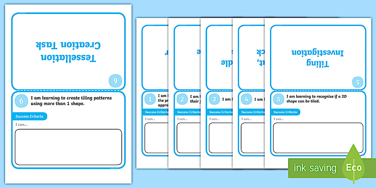 Editable 2D Shape and Tiling Table Top Station Cards