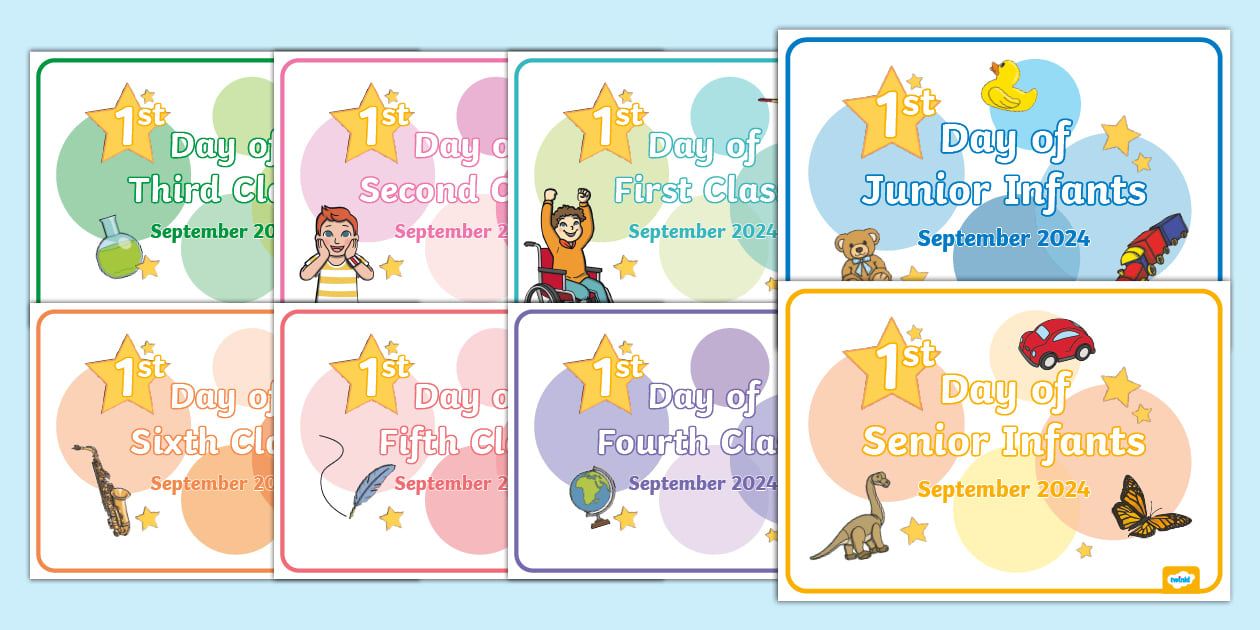 Editable First Day of School Display Posters (teacher made)