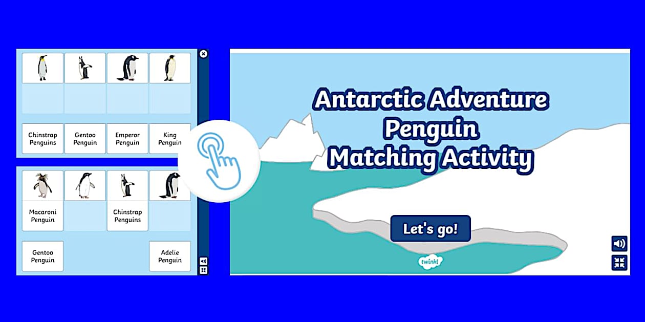 Antarctic Adventure Penguin Matching Activity (teacher made)