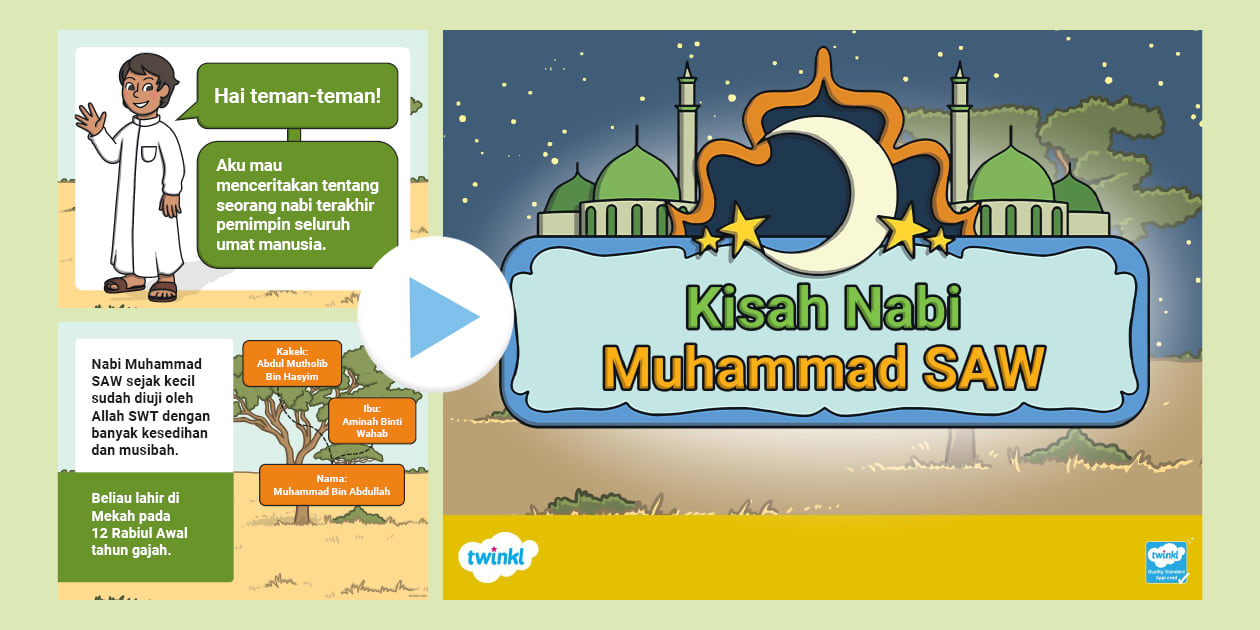 PowerPoint Kisah Perjalanan Kenabian Nabi Muhammad SAW PowerPoint Kisah Perjalanan Kenabian Nabi Muhammad SAW
