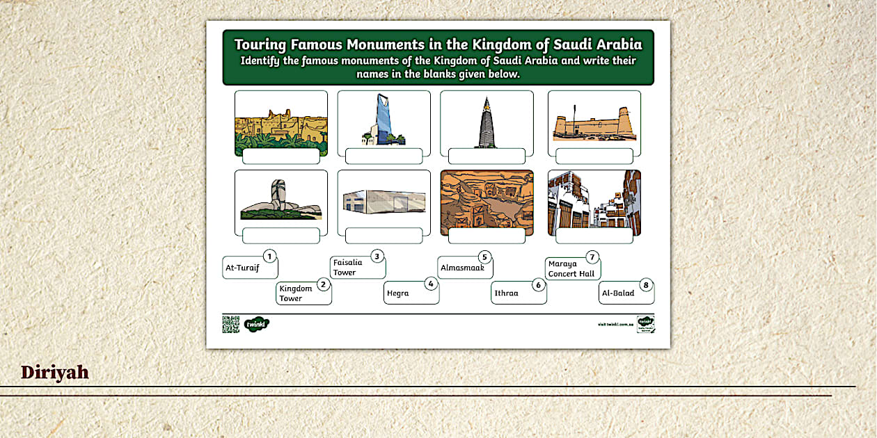 Touring Saudi Arabia's Famous Monuments (teacher made)