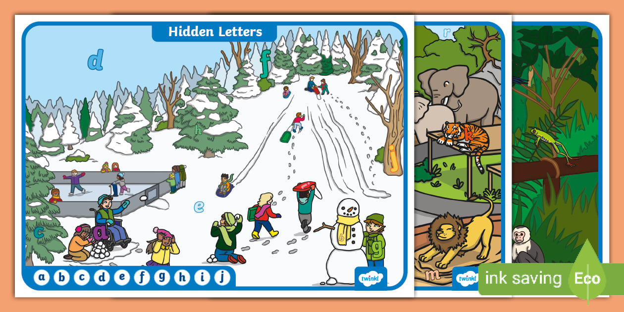 Hidden Letters Activity (teacher made) - Twinkl