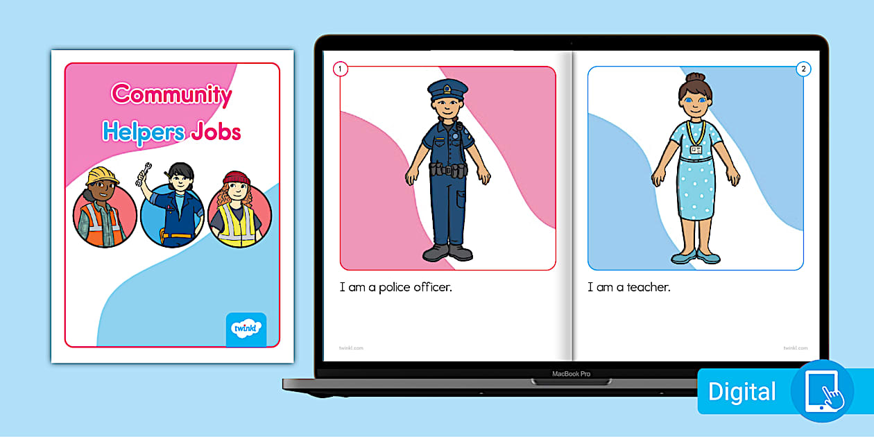 Community Helpers Early Emergent Reader eBook - Twinkl USA