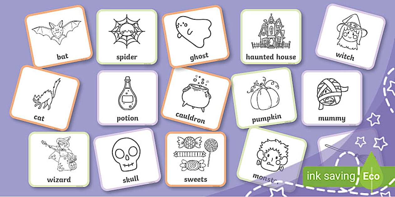 Halloween Flashcards (Teacher-Made) - Twinkl