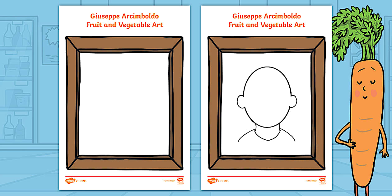 Carrot Club Giuseppe Arcimboldo Fruit and Vegetable Portrait Art Activity