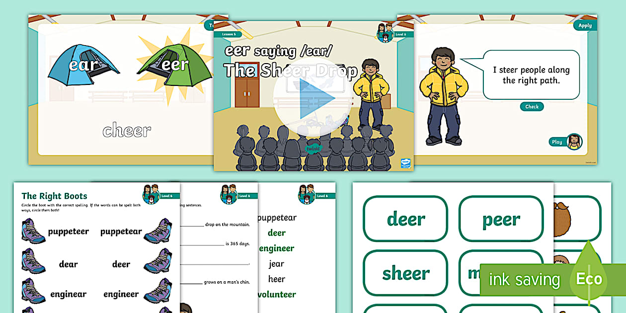 'eer' saying /ear/ Lesson Pack - Level 6 Week 13 Lesson 3