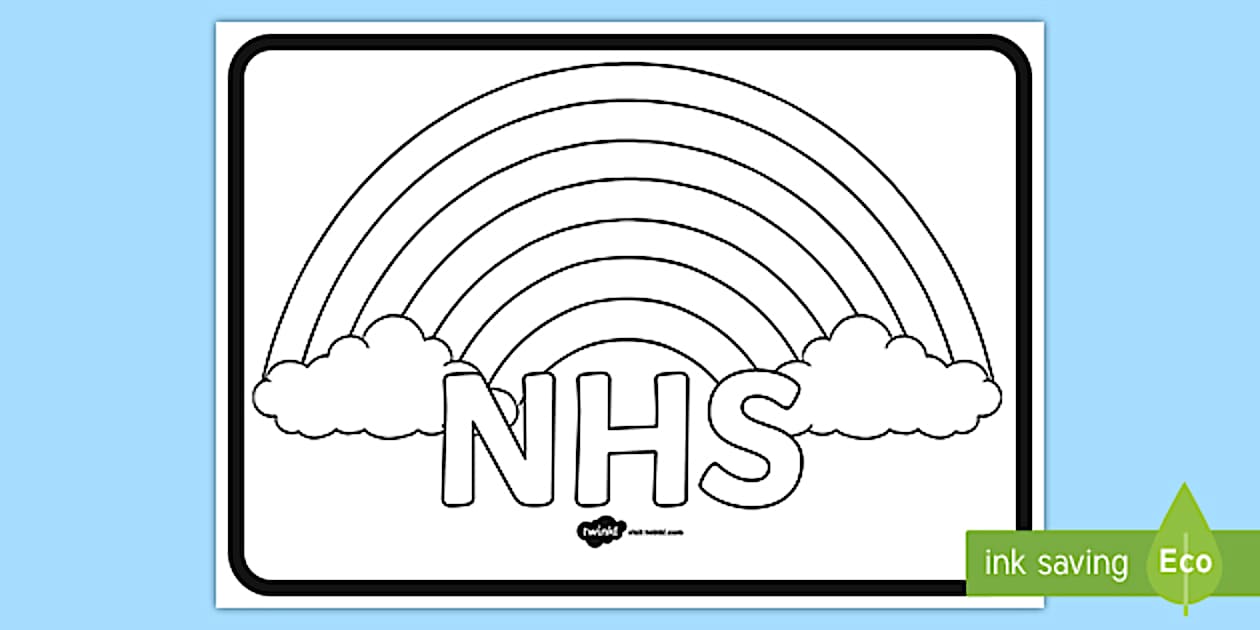 NHS Rainbow Window Poster - NHS Poster - Primary Resource