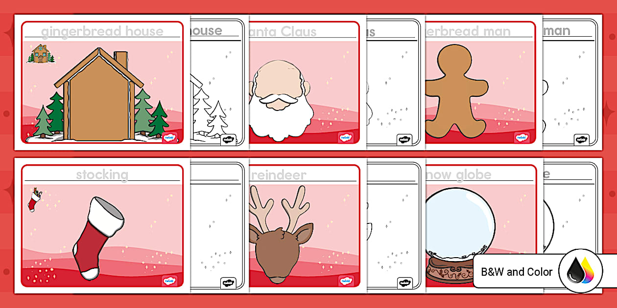 Christmas Modeling Dough Mats for PreK | Twinkl USA