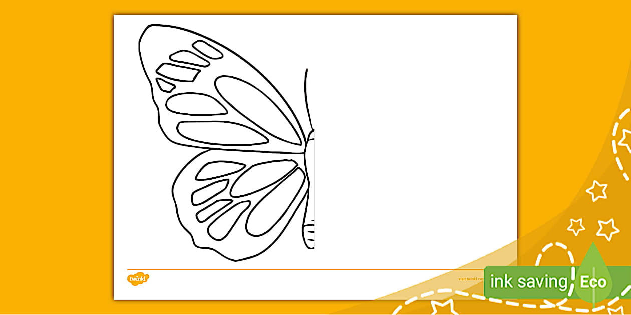 Butterfly Symmetry Art Activity | Twinkl CA (teacher made)