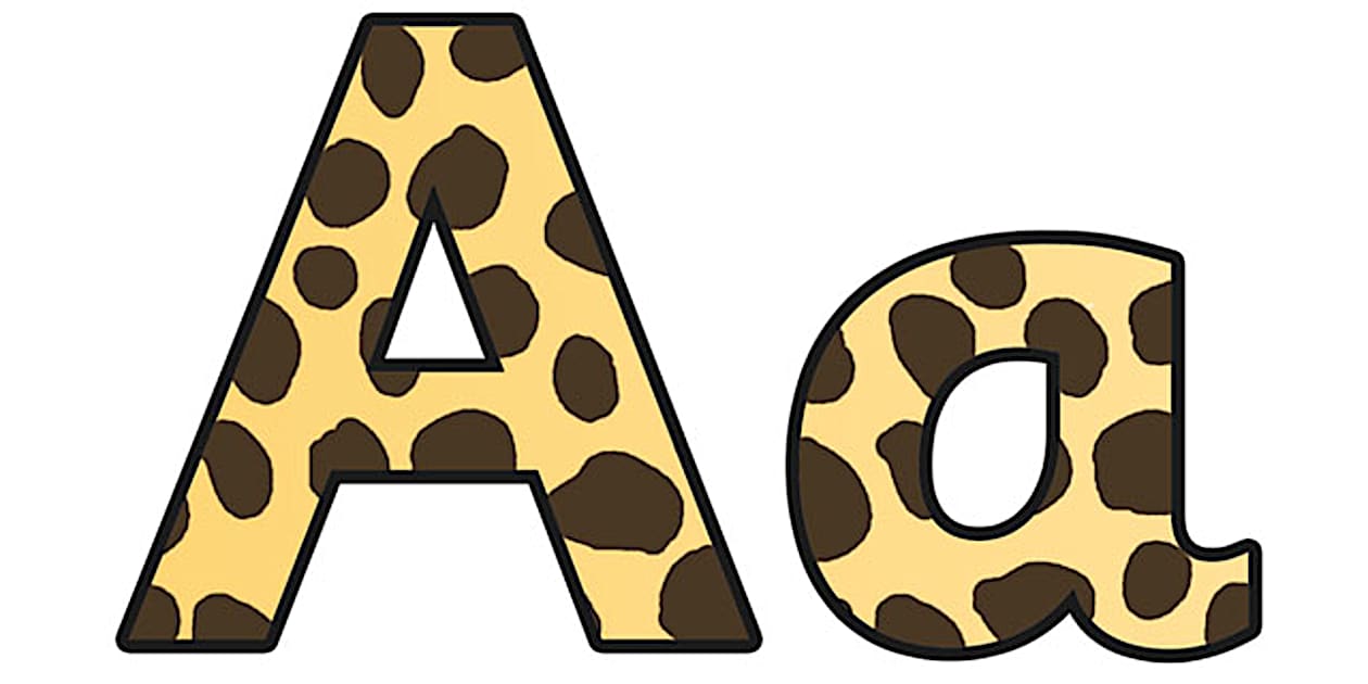 Cheetah Pattern Display Lettering (teacher made) - Twinkl