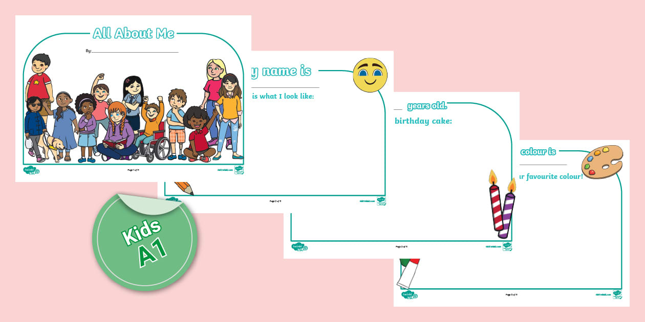 ESL All About Me Booklet [Kids, A1] (teacher made) - Twinkl