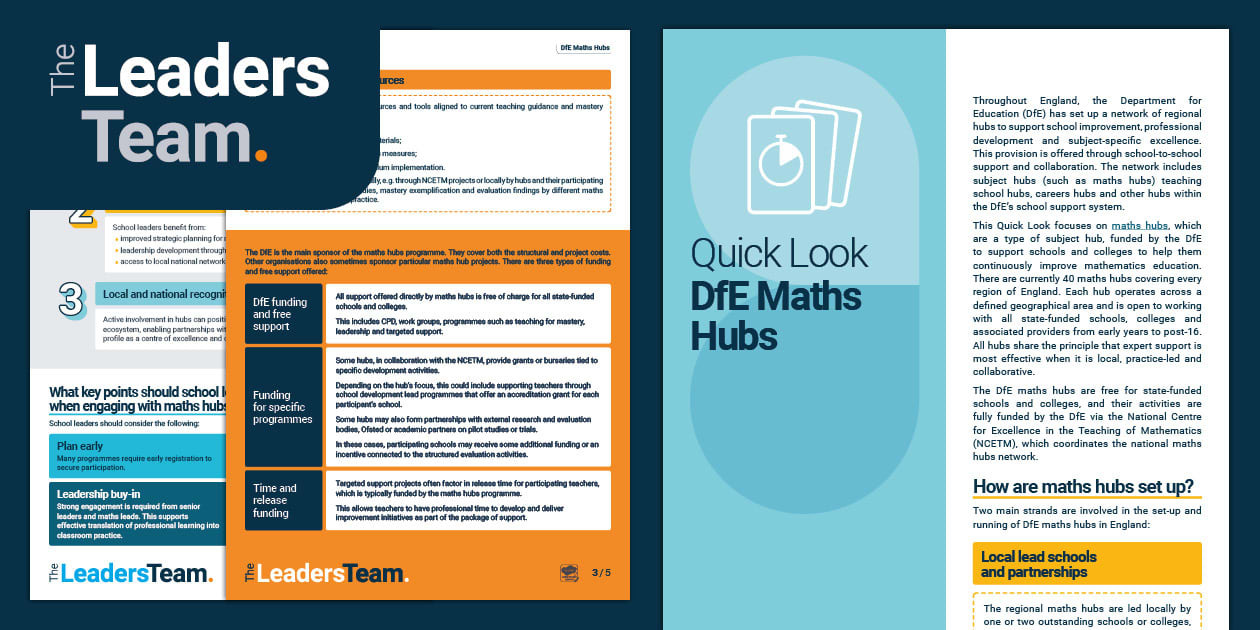 Maths Hubs for Improving Education
