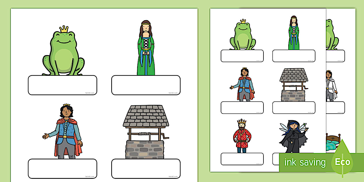 Editable The Frog Prince Self-Registration - Twinkl