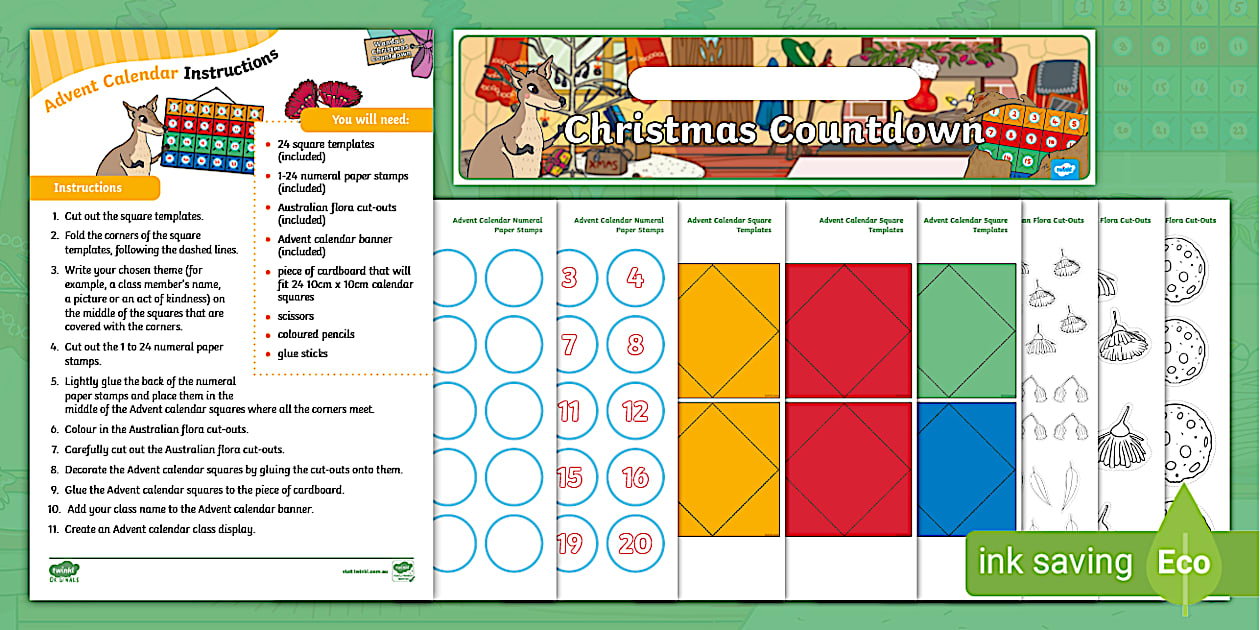 Wanda's Christmas Countdown - Advent Calendar (Teacher-Made)