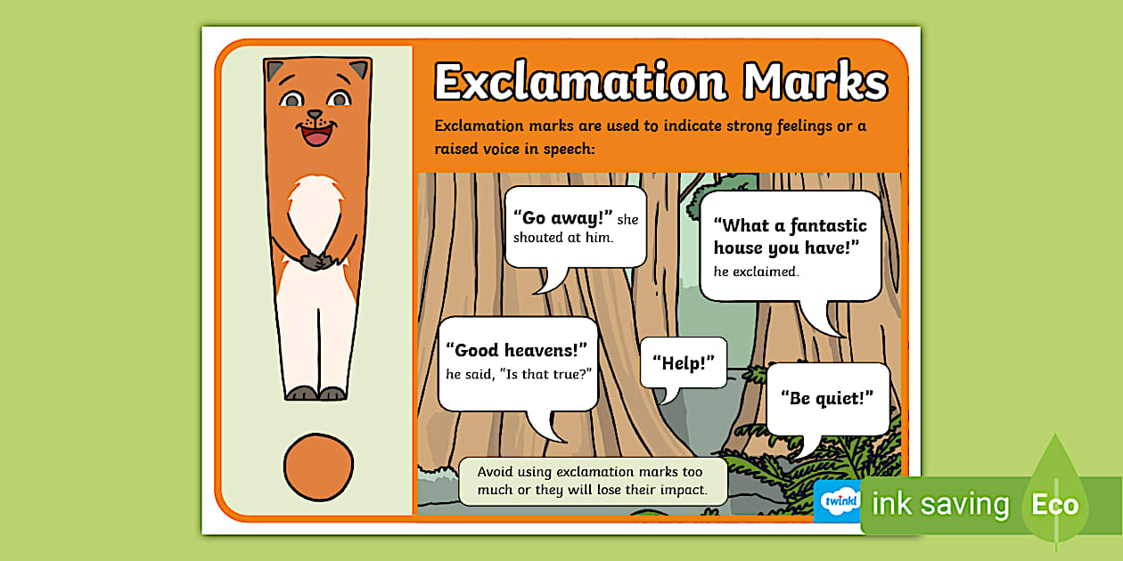 Exclamation Mark Poster | Classroom Display | South Africa
