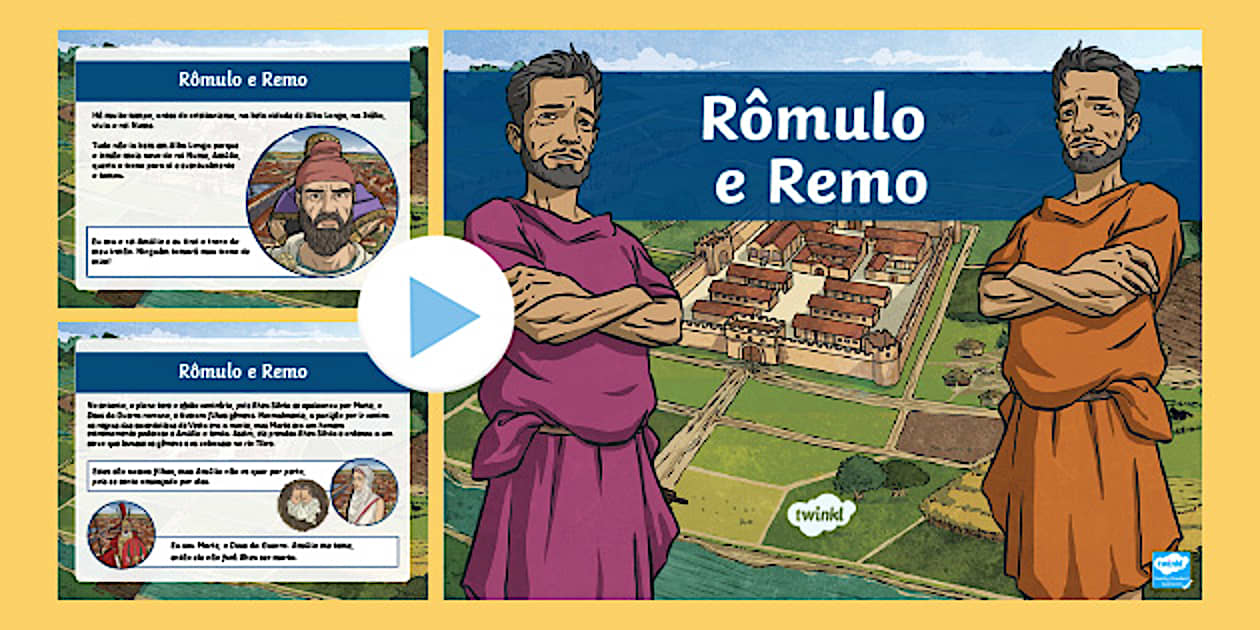 A história de Rômulo e Remo (l'enseignant a fait) - Twinkl