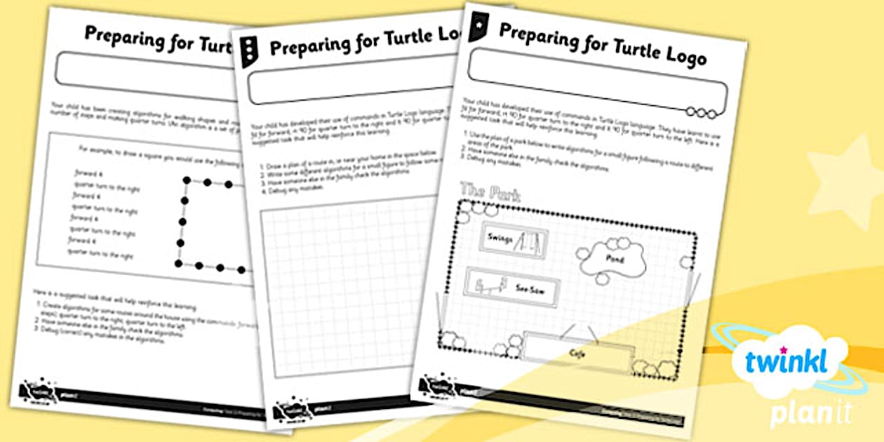 Computing: Preparing For Turtle Logo Year 2 Unit Home Learning Tasks