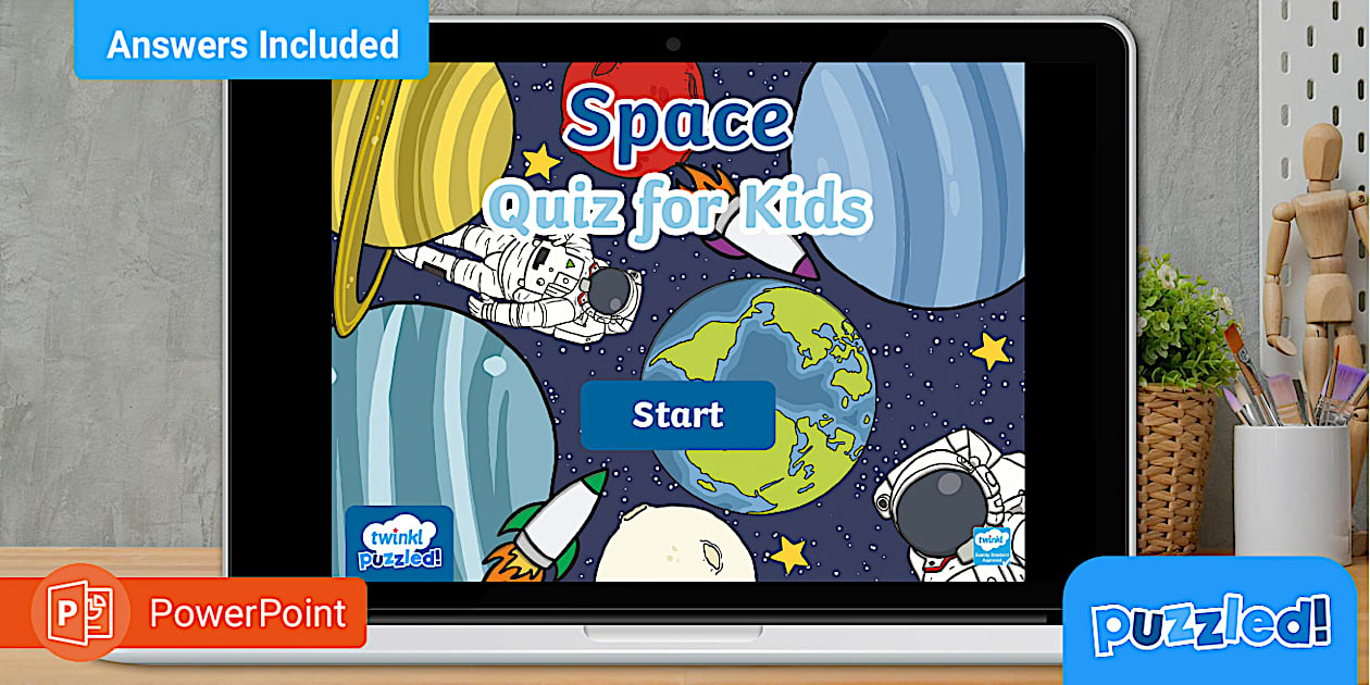 Space Quiz for Kids PowerPoint - Twinkl Puzzled - kids