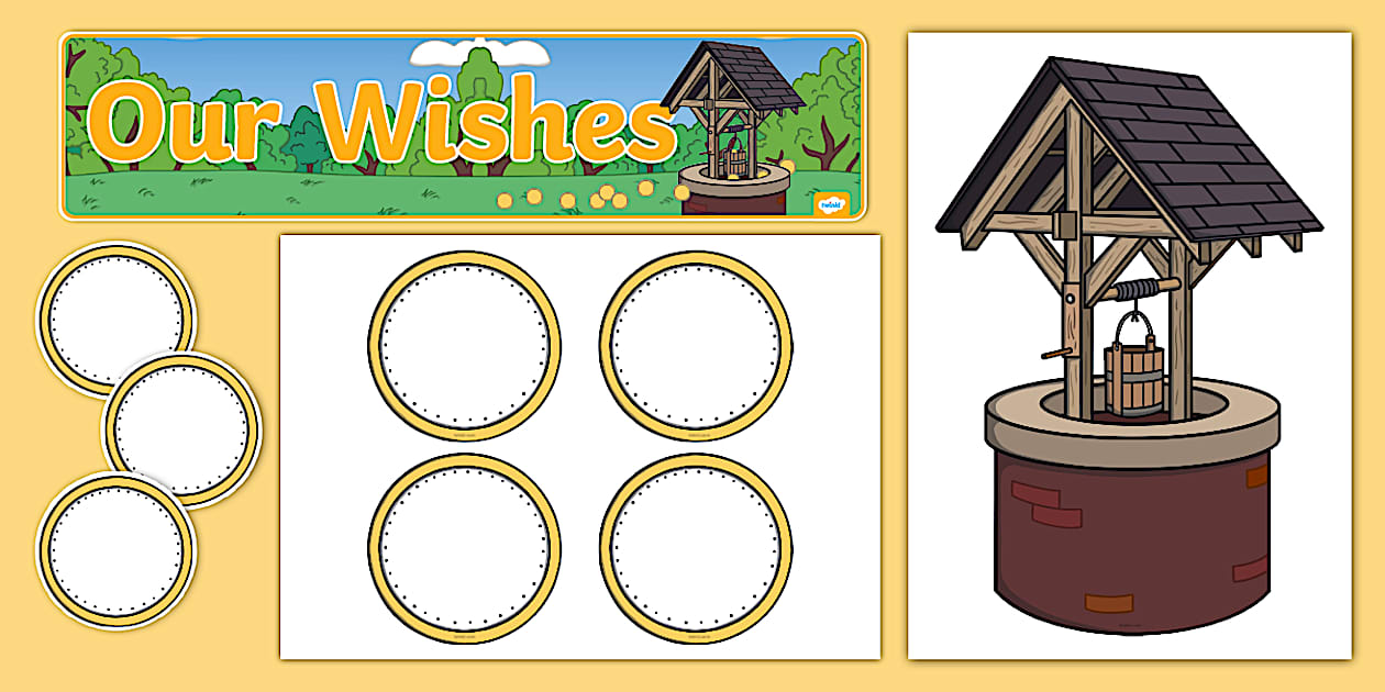 Our Wishes Wishing Well Display Pack (teacher made) - Twinkl