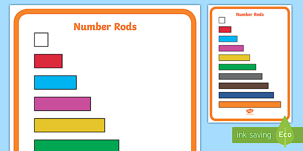 Number Rods Display Poster (teacher made) - Twinkl