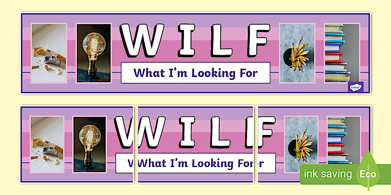 WILF Photo Display Banner (professor feito) - Twinkl