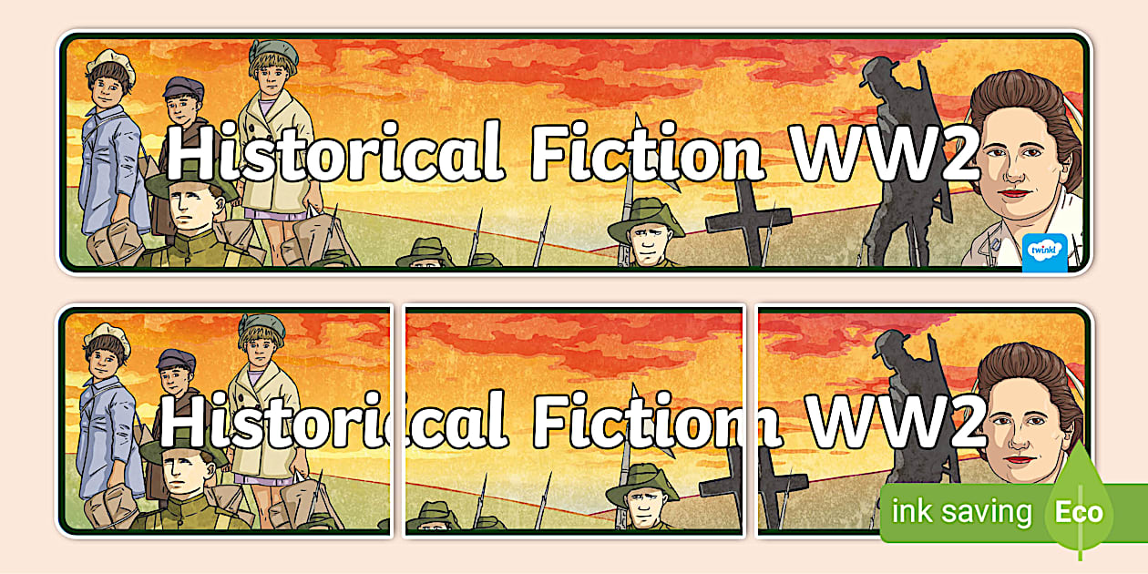 Historical Fiction WW2 Display Banner (Teacher-Made)