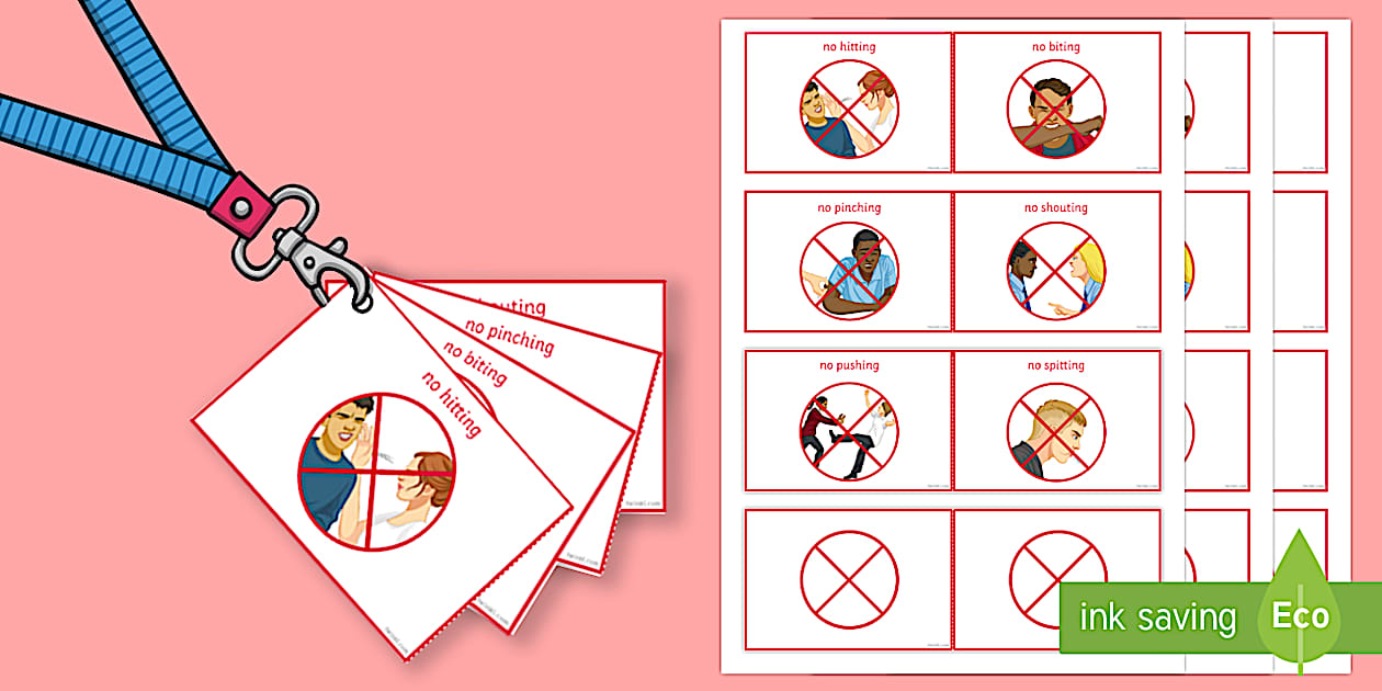 Lanyard Sized Visual Support Cards