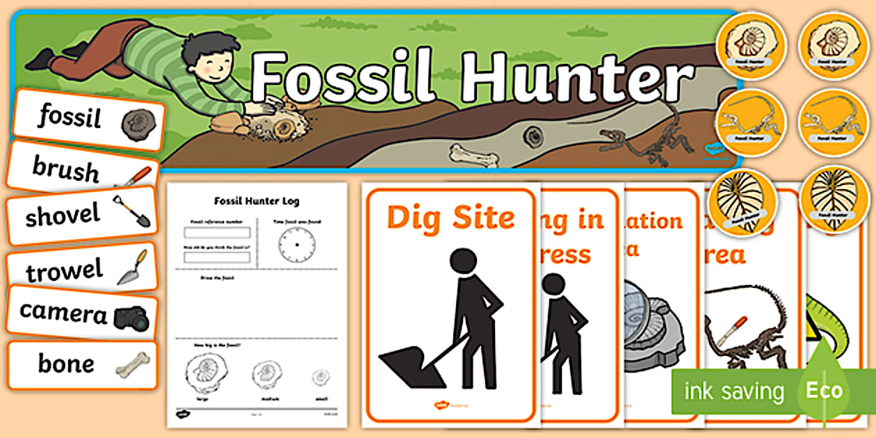 Fossil Hunter Role Play Pack | Science | Geology | Parents