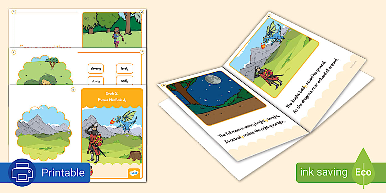 Grade 2 Phonics Mini Book -ly (teacher made) - Twinkl