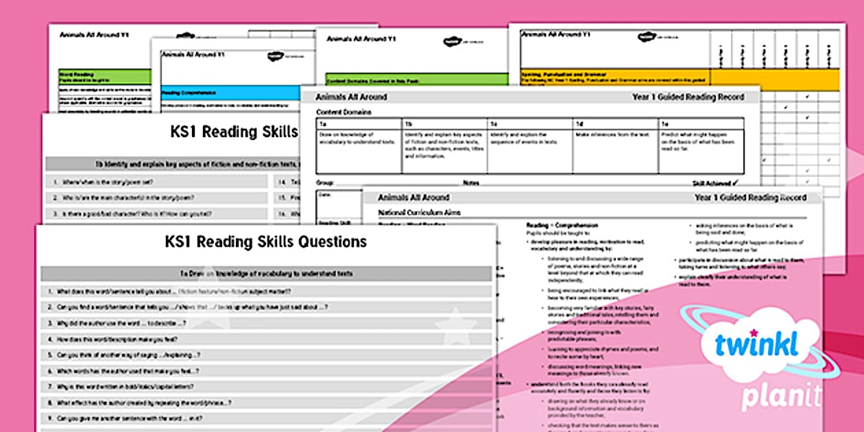 Guided Reading Assessment For KS1 | Animals All Around | Y1