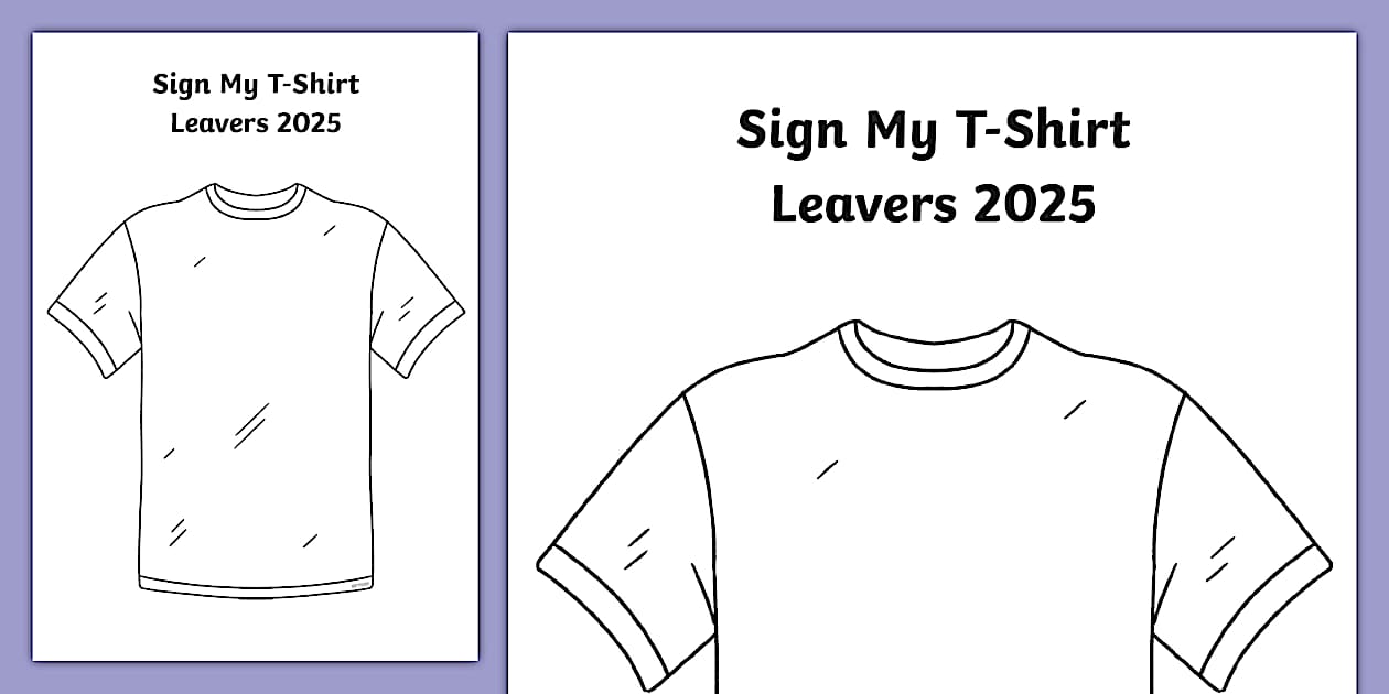 Sign My Leavers T-Shirt | Leavers' Resources | Beyond