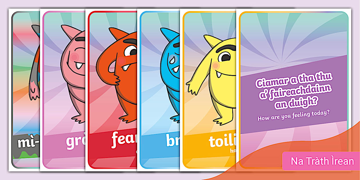 The Feelings Monsters - Bilingual Posters (Teacher-Made)