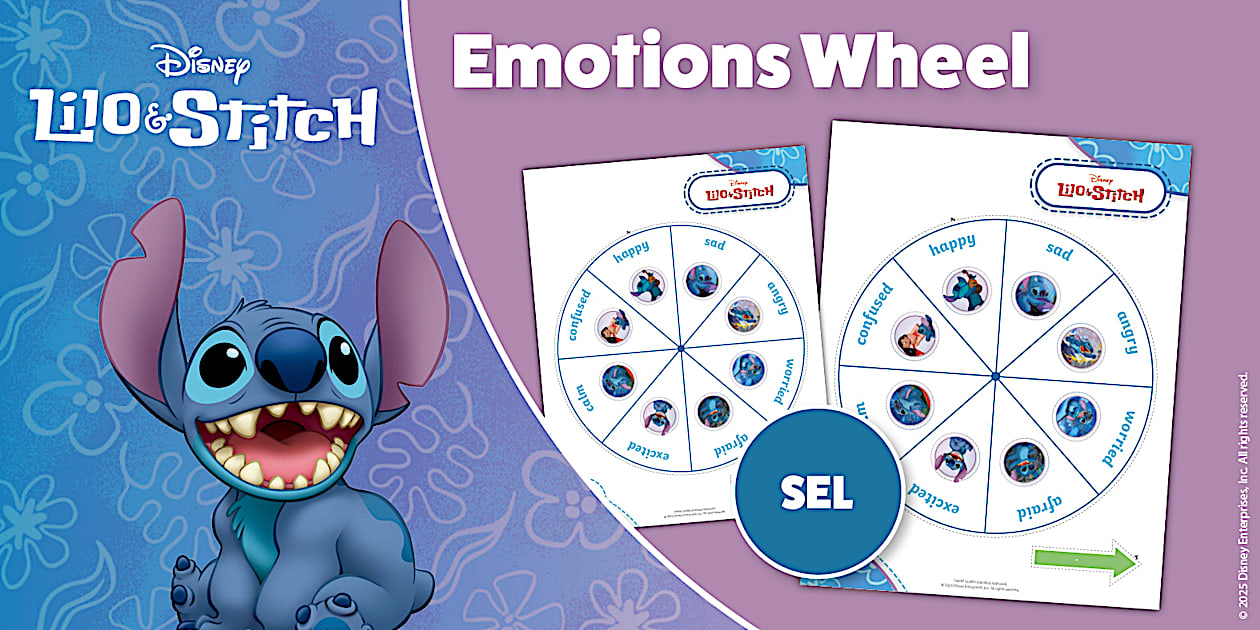 Lilo & Stitch: How Are You Feeling? Emotions Wheel