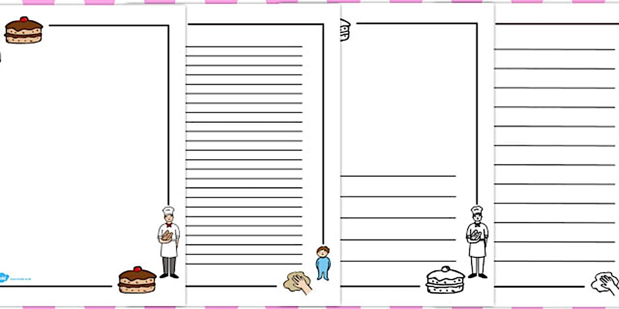 Pat a Cake Page Borders (Teacher-Made) - Twinkl