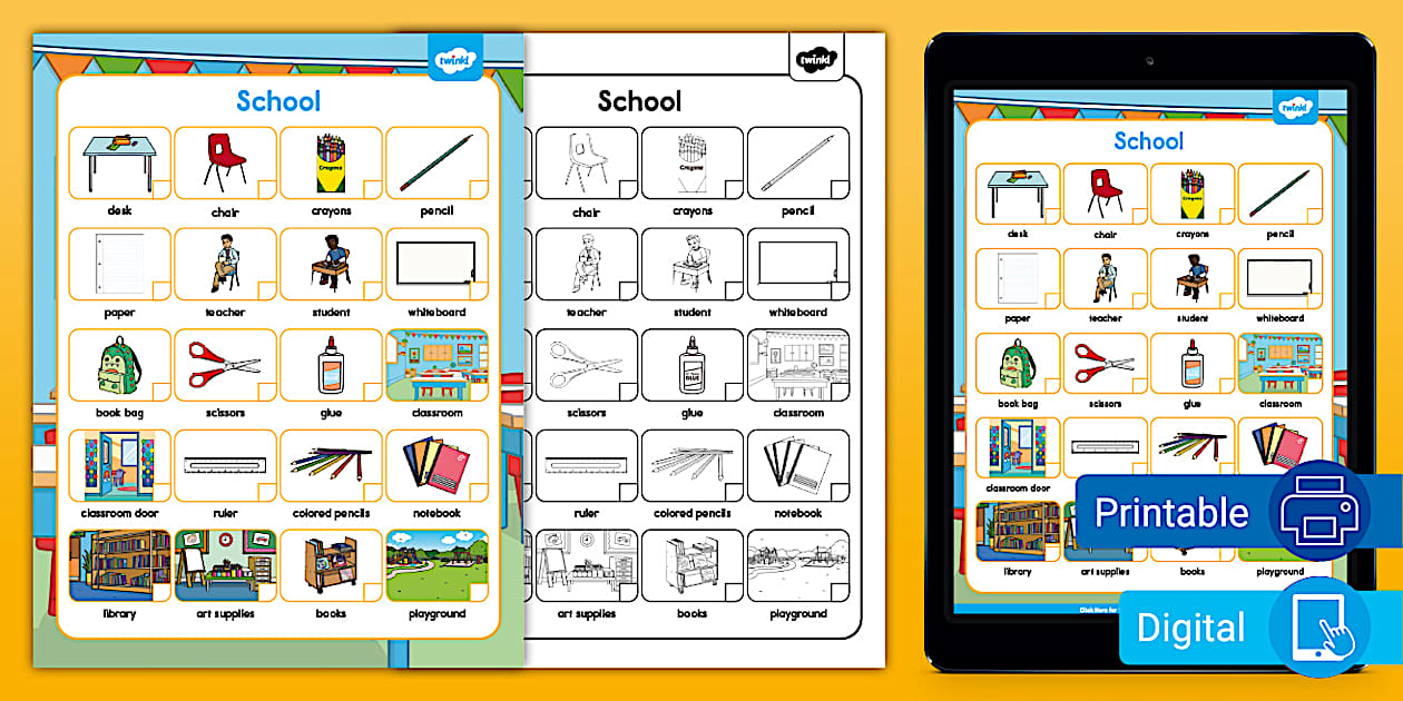 School Scavenger Hunt (Teacher-Made) - Twinkl