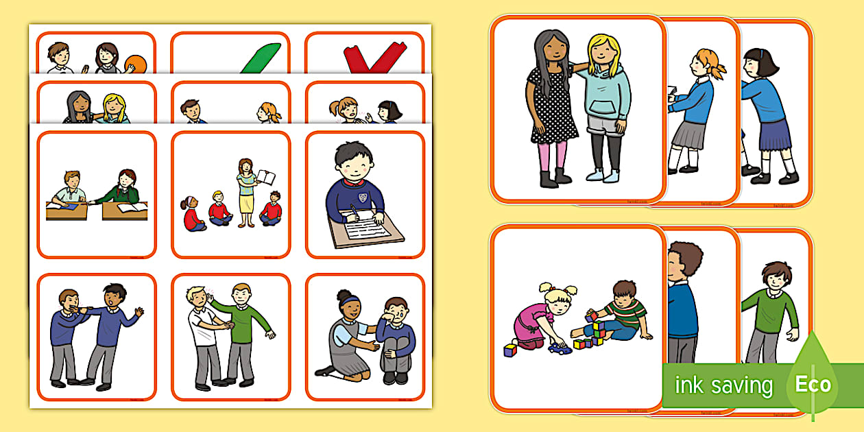 KS1 Class Charter Sorting Cards (teacher made) - Twinkl