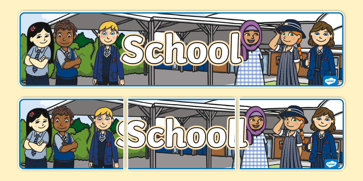 School Display Banner (teacher made) - Twinkl