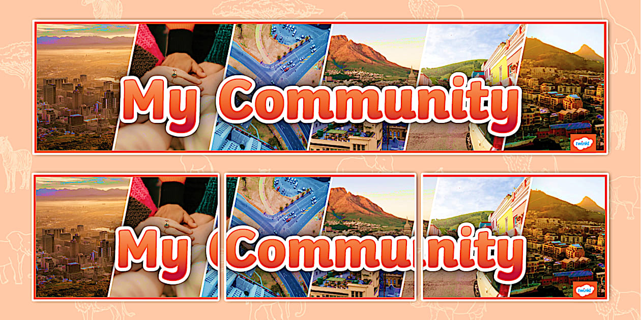 My Community Photo Display Banner (Teacher-Made) - Twinkl