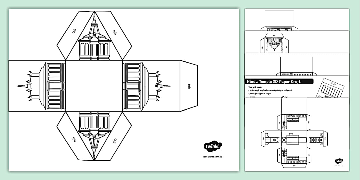 3D Paper Craft Places of Worship Pack (Teacher-Made)