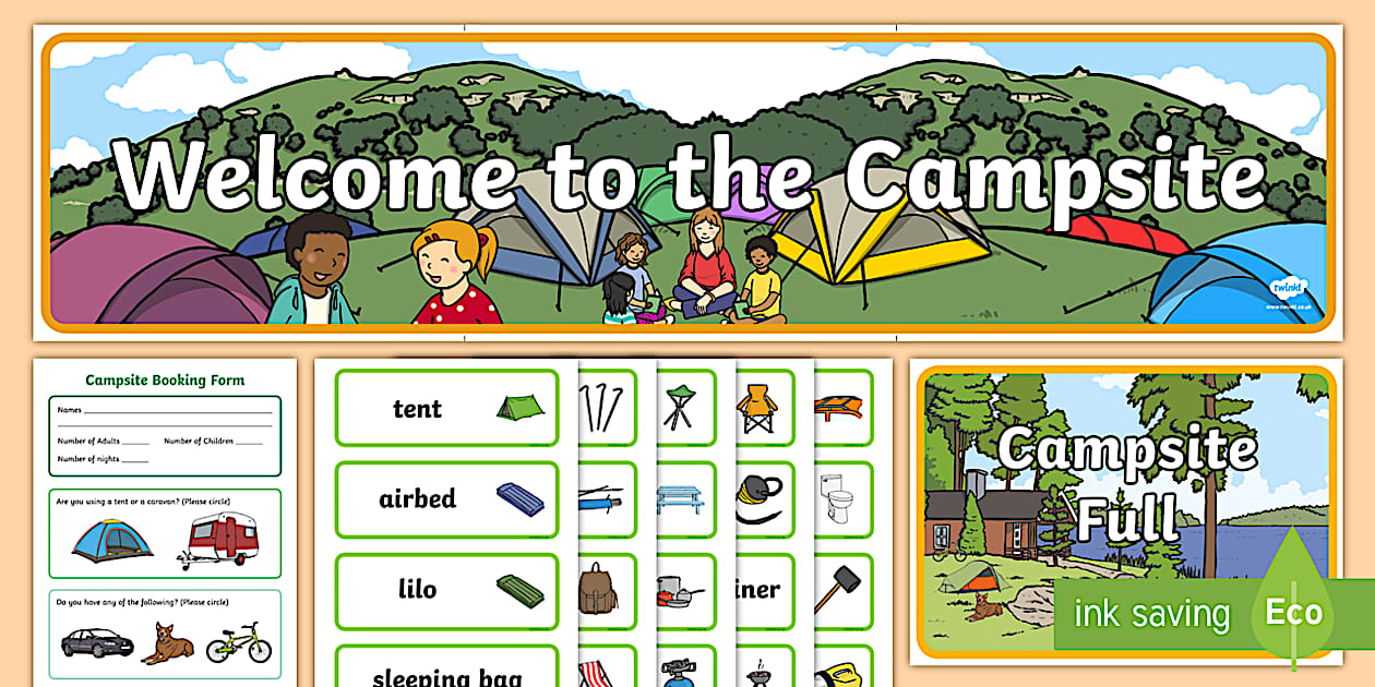 Camping Role Play Ideas | Campsite Role Play Pack - Twinkl